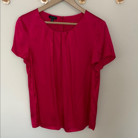 Talbots | Tops | Talbots Rose Pink Silk Blouse Top | Poshmark